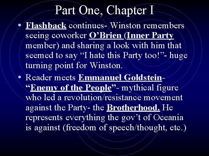 George Orwells 1984 Part One A Quick Word