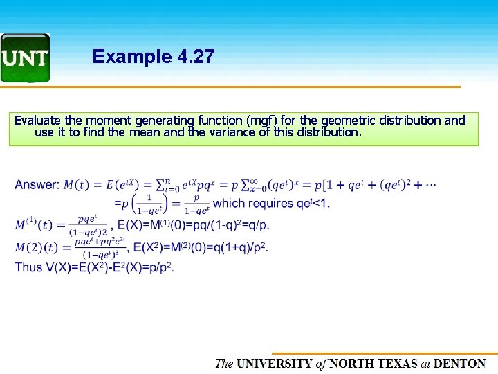 Chapter 4 Discrete Probability Distributions Sections 4 9