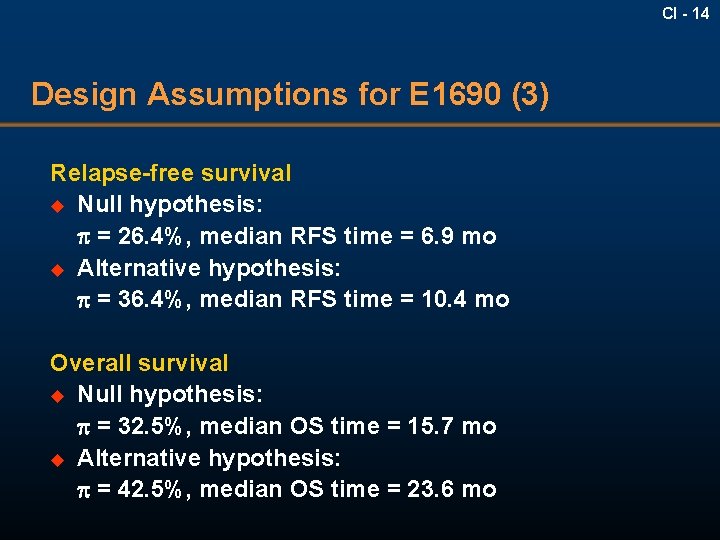 CI 1 Cure Rate Models and Adjuvant Trial