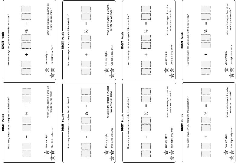 Percentage Increase Decrease Digit Puzzle This activity is