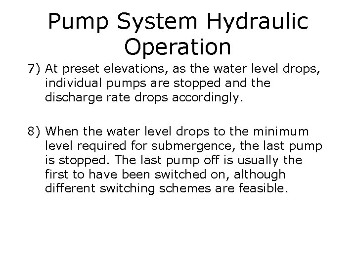 CE 3372 Water Systems Design EPA SWMM Pumps