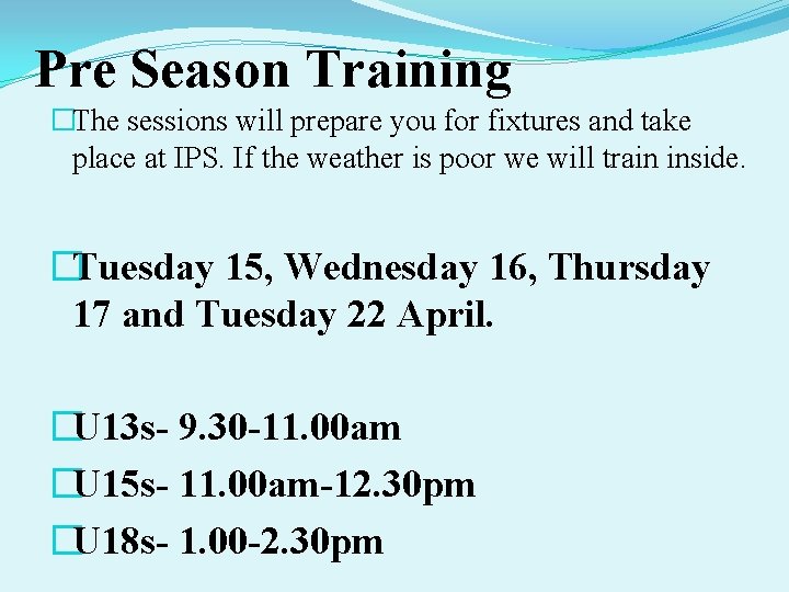 Ibstock Place Senior School Cricket 2014 Pre Season
