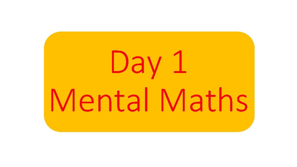 Maths Home Learning Week Beginning 28 9 2020