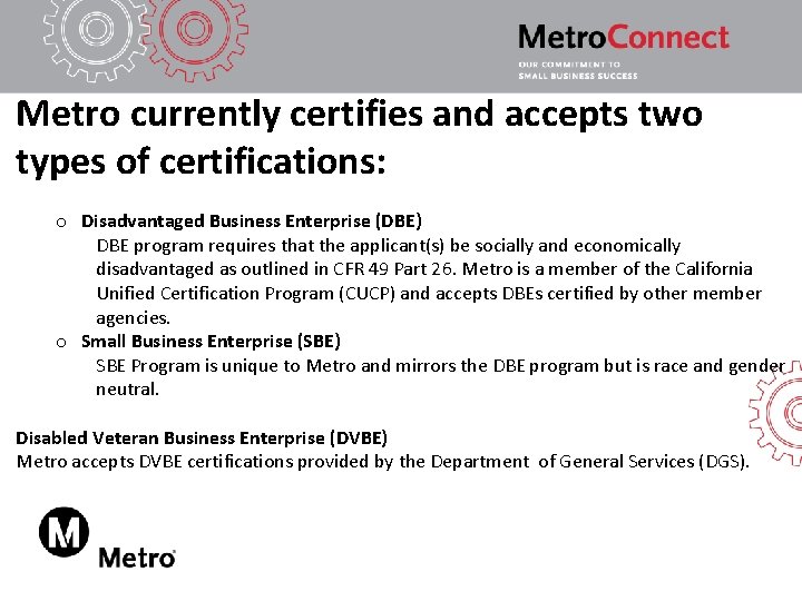 Metro Connect Welcomes You How To Do Business