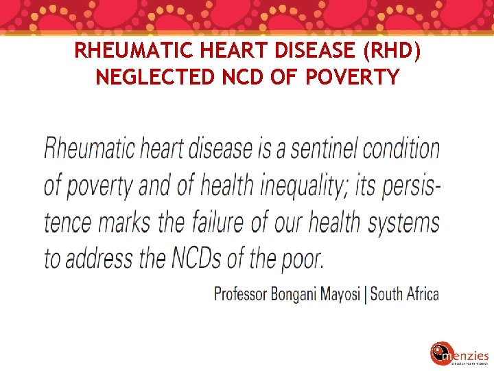 Burden of disease the Australian Rheumatic Fever Strategy