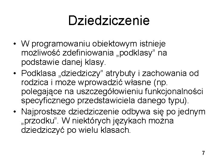 Programowanie obiektowe jzyk C Dr in Sawomir Samolej