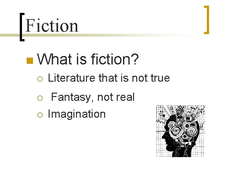 Short Story Unit Elements of Fiction English I