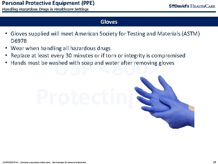 USP 800 Protecting You USP 800 Safe Handling