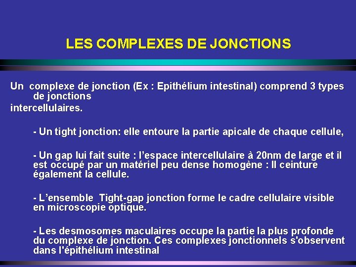 FONCTION DE LA MEMBRANE PLASMIQUE GENERALITES SUR LA