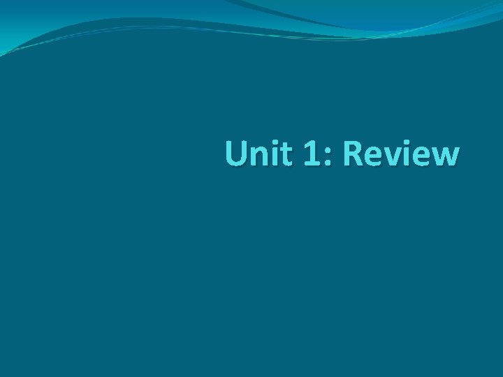 Unit 1 Review Particle Theory Review 1 All