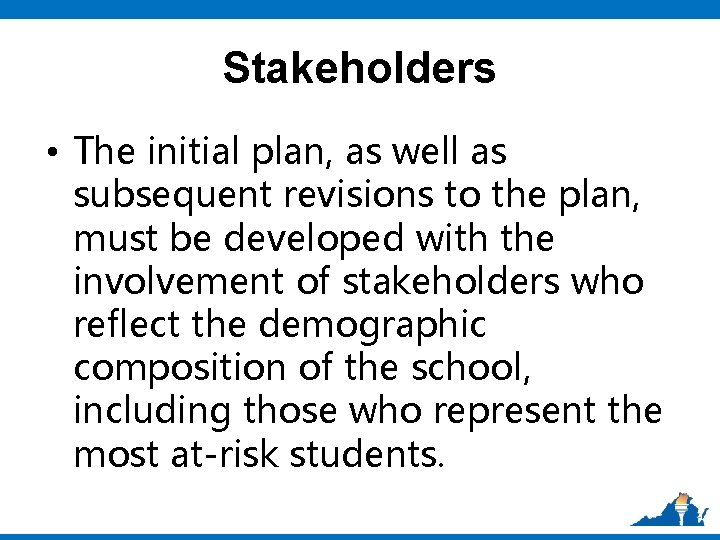 Developing and Revising Schoolwide Plans Office of ESEA