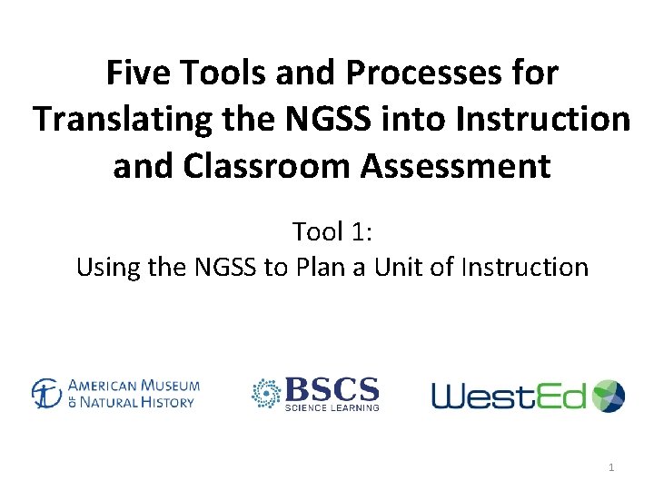 Five Tools and Processes for Translating the NGSS