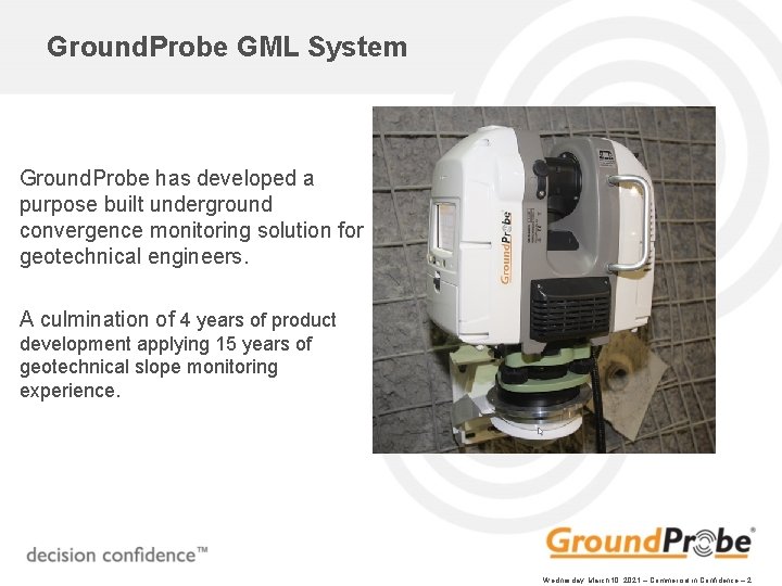 Geotechnical Monitoring Li DAR GMLUnderground A global convergence