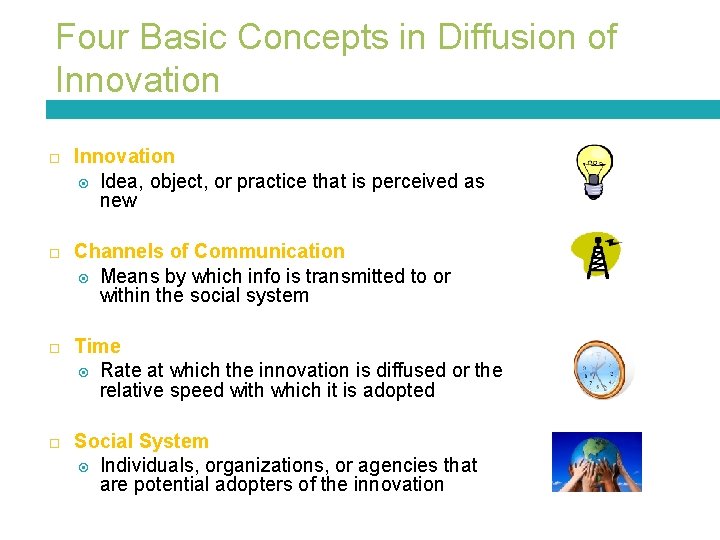 1 LECTURE 13 The Diffusion of Innovations What