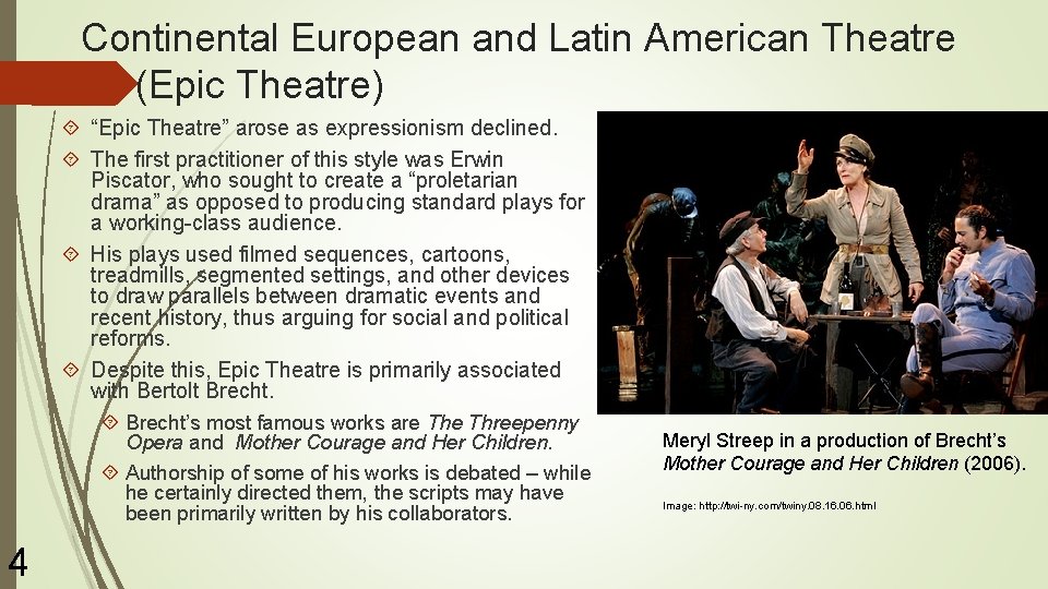 Continental European and Latin American Theatre German Expressionism