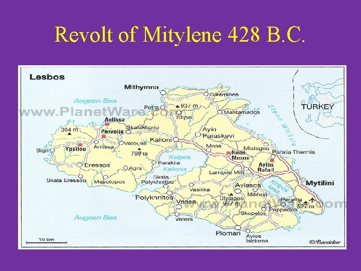 Revolt of Mitylene 428 B C Why Mitylene