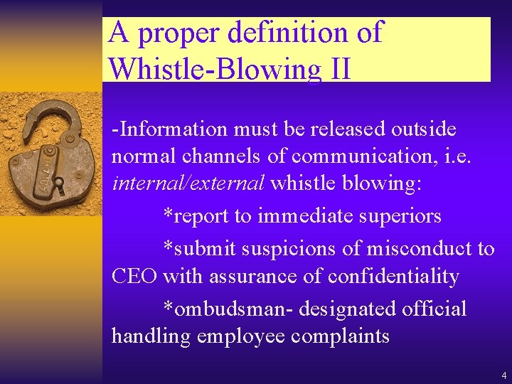 Lecture 2 WhistleBlowing BBA 361 Business Ethics Corporate