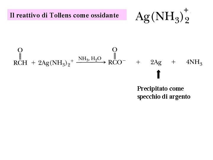 ALDEIDI E CHETONI Aldeide Sostanza caratterizzata dalla presenza