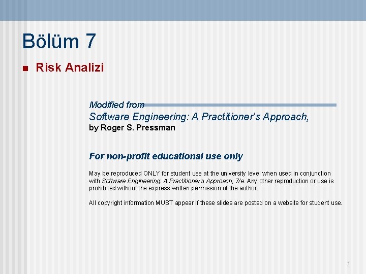Blm 7 n Risk Analizi Modified from Software