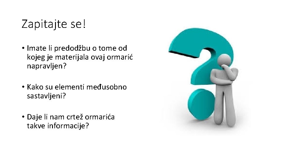 Crtanje s konstrukcijama Zanimanje stolar 1 razred Presjeci