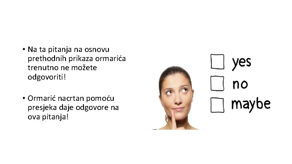 Crtanje s konstrukcijama Zanimanje stolar 1 razred Presjeci