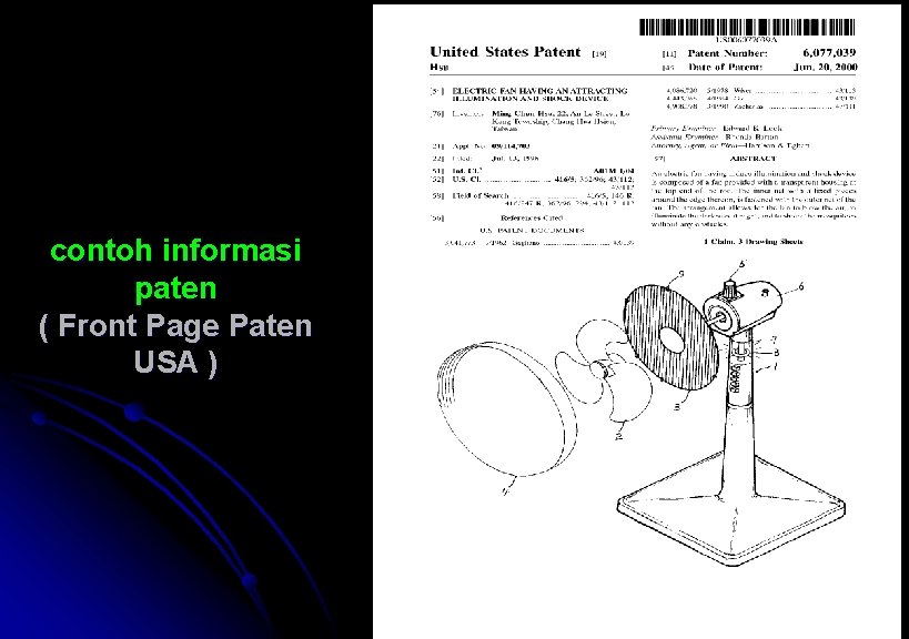 contoh informasi paten Front Page Paten USA 4