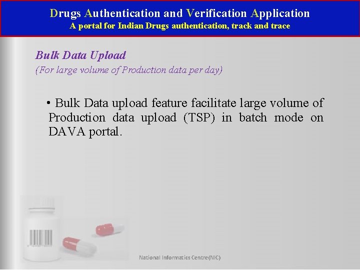 DAVA Drugs Authentication and Verification Application A portal