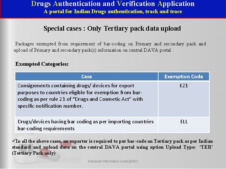 DAVA Drugs Authentication and Verification Application A portal
