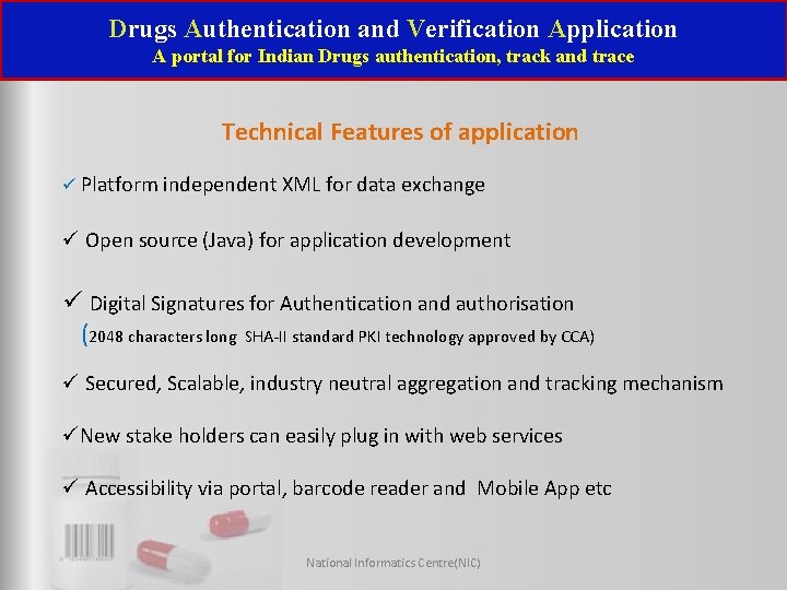DAVA Drugs Authentication and Verification Application A portal