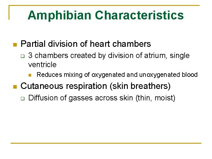Amphibians Advanced Life Science Rainier JrSr High School