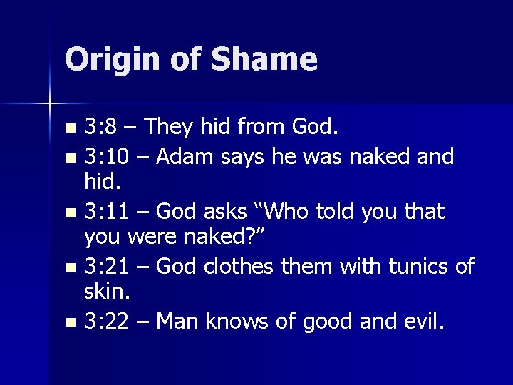 Shame The good the bad and the ugly