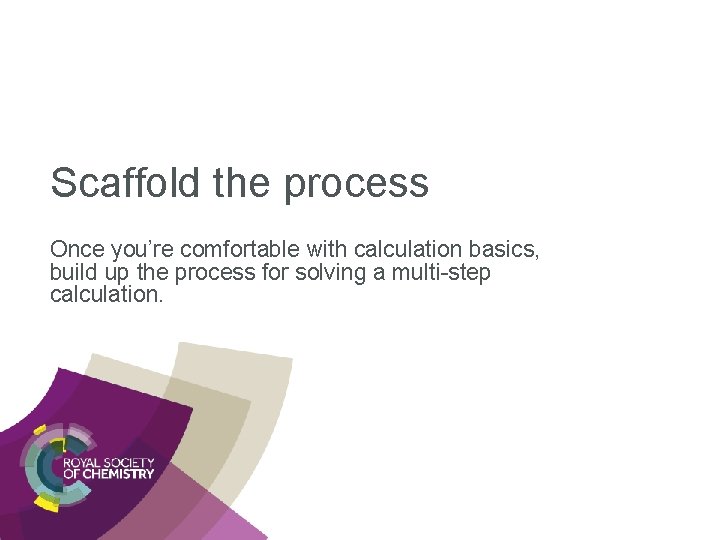 Nine tips for scaffolding multistep calculations Principles to