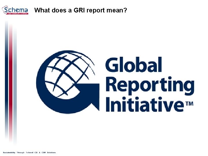 GRI Sustainability Reporting October 4 2015 1 Agenda