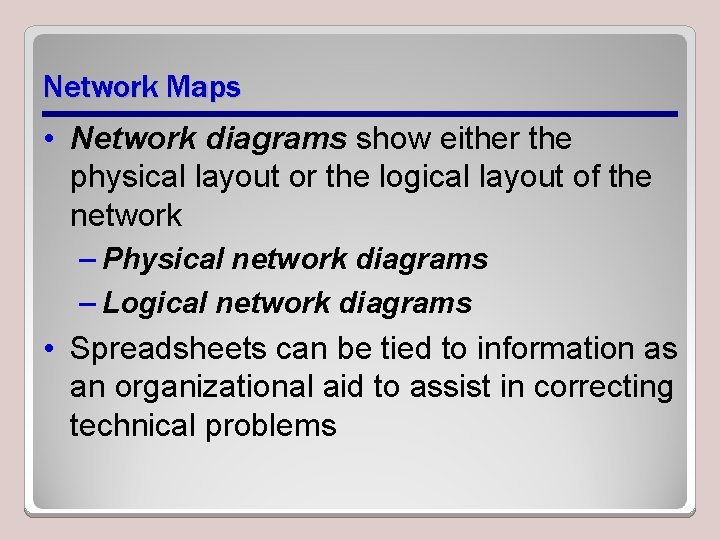 Network Management Lesson 11 Objectives Exam Objective Matrix