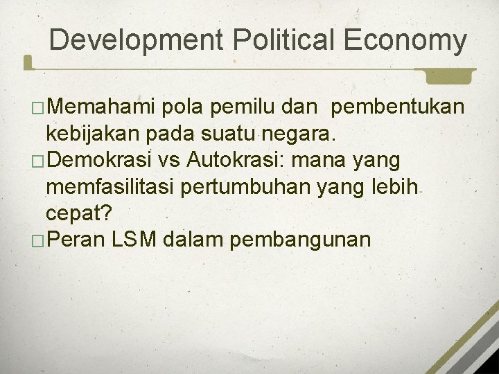 Development Policymaking and the Roles of Market State