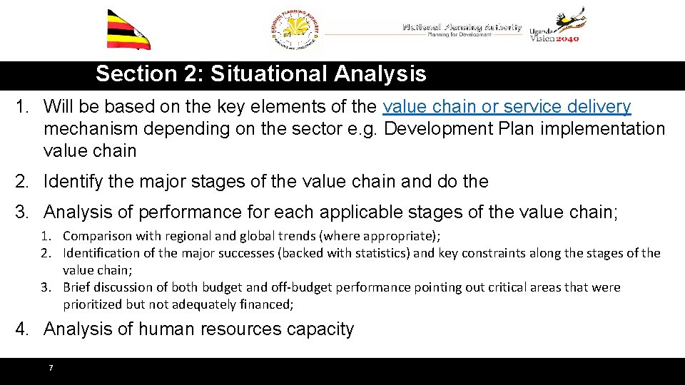 THE DEVELOPMENT OF SECTOR PRIORITY PAPERS FOR NDPIII