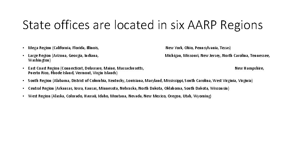 Resources and Collaboration with AARP Alex E Ward