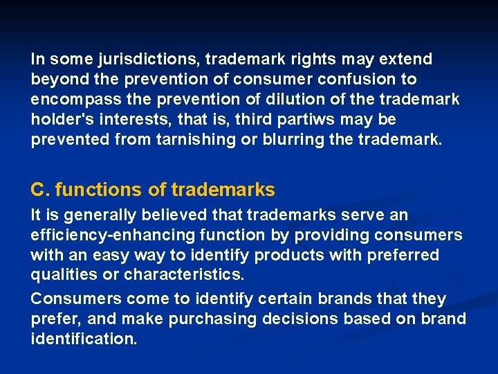 Chapter Two Definition of Trademark and Its Subject