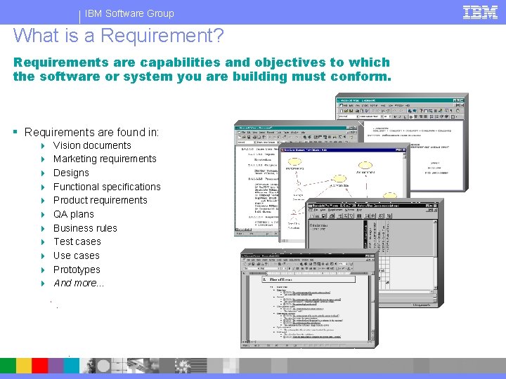 IBM Software Group Traceability From Need To Solution