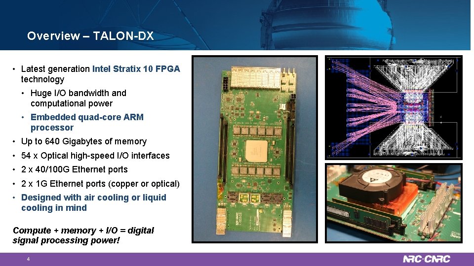 TALON Frequency Slice Architecture Correlator Beamformer for SKA
