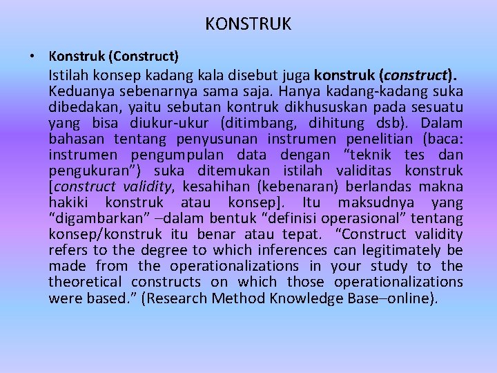 Definisi teori hipotesis model konstruk hukum dan prinsip