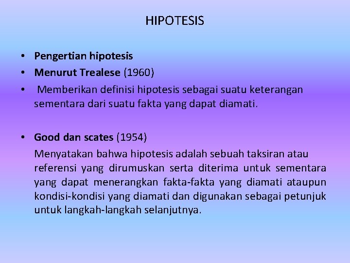 Definisi teori hipotesis model konstruk hukum dan prinsip