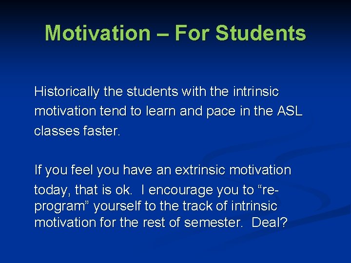 ASL 421 Introduction to Sign Language Teaching By