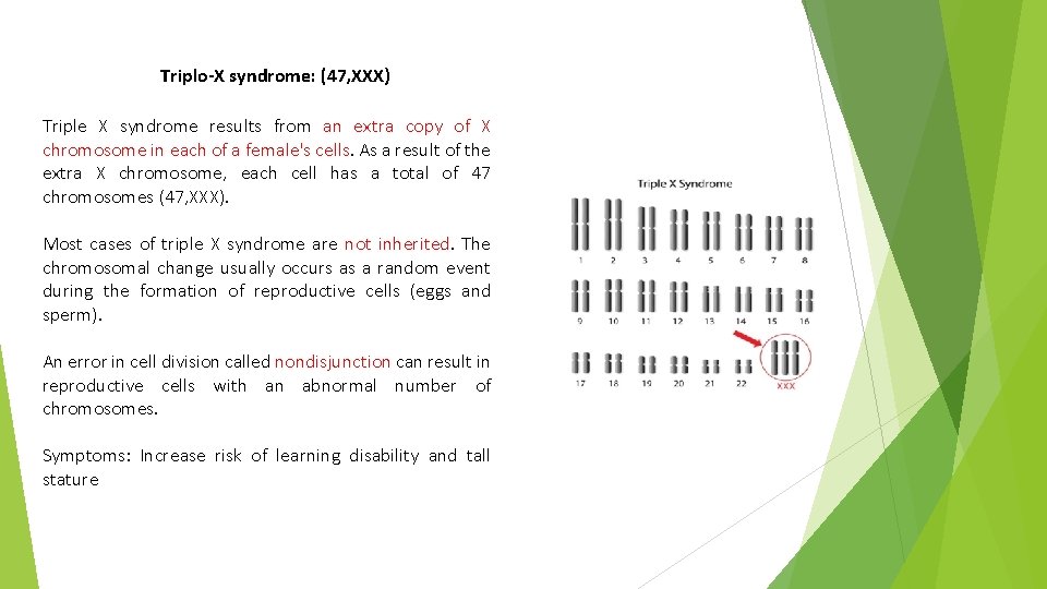 Genetics disorders2 Numerical changes in chromosome numbers Aneuploidy