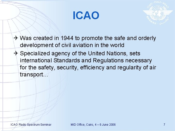 RADIO SPECTRUM MANAGEMENT Prepared by Torsten JACOB ANBCNS