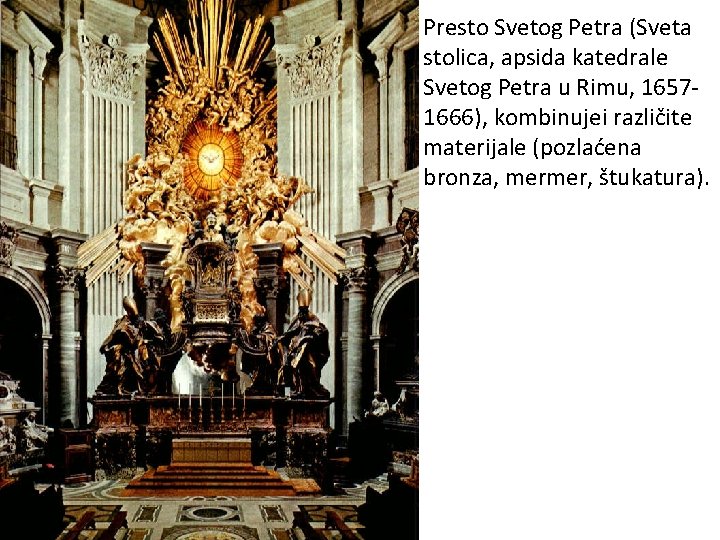 ARHITEKTURA I SKULPTURA BAROKA U ITALIJI Giovanni Lorenzo