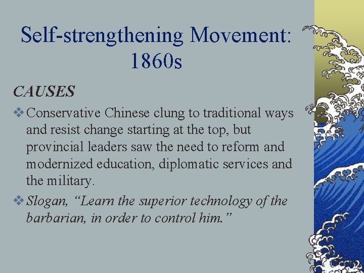 Imperialism in Asia China and Japan The Japanese