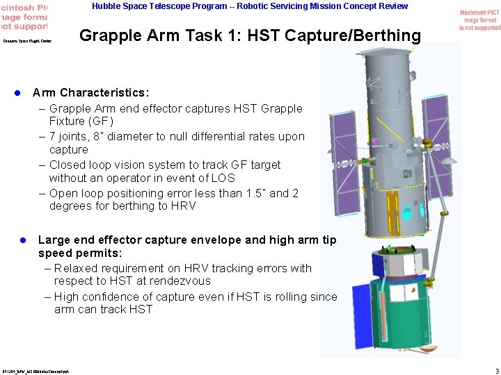 Hubble Space Telescope Program Robotic Servicing Mission Concept