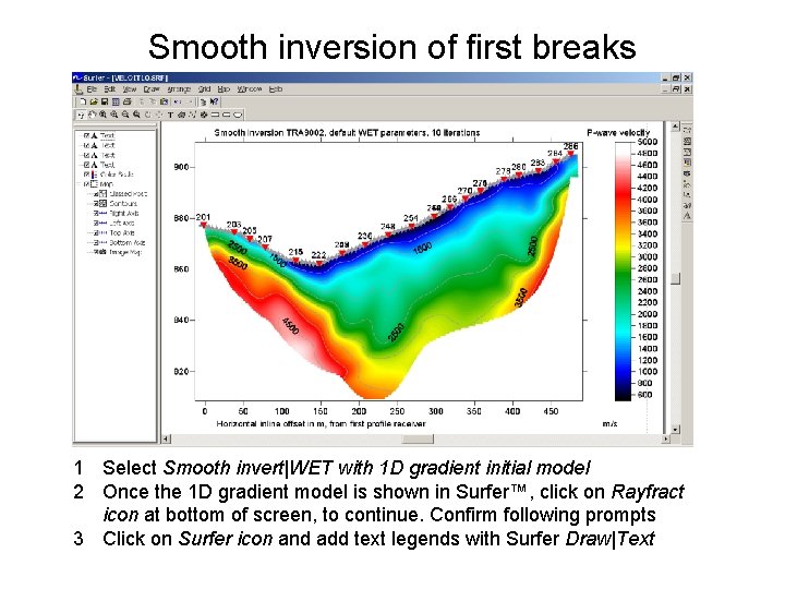 RAYFRACT Tutorial for Seismic Refraction Tomography Copyright 1996