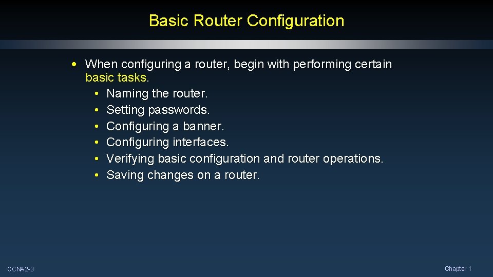 Introduction to Routing and Packet Forwarding CLI Configuration
